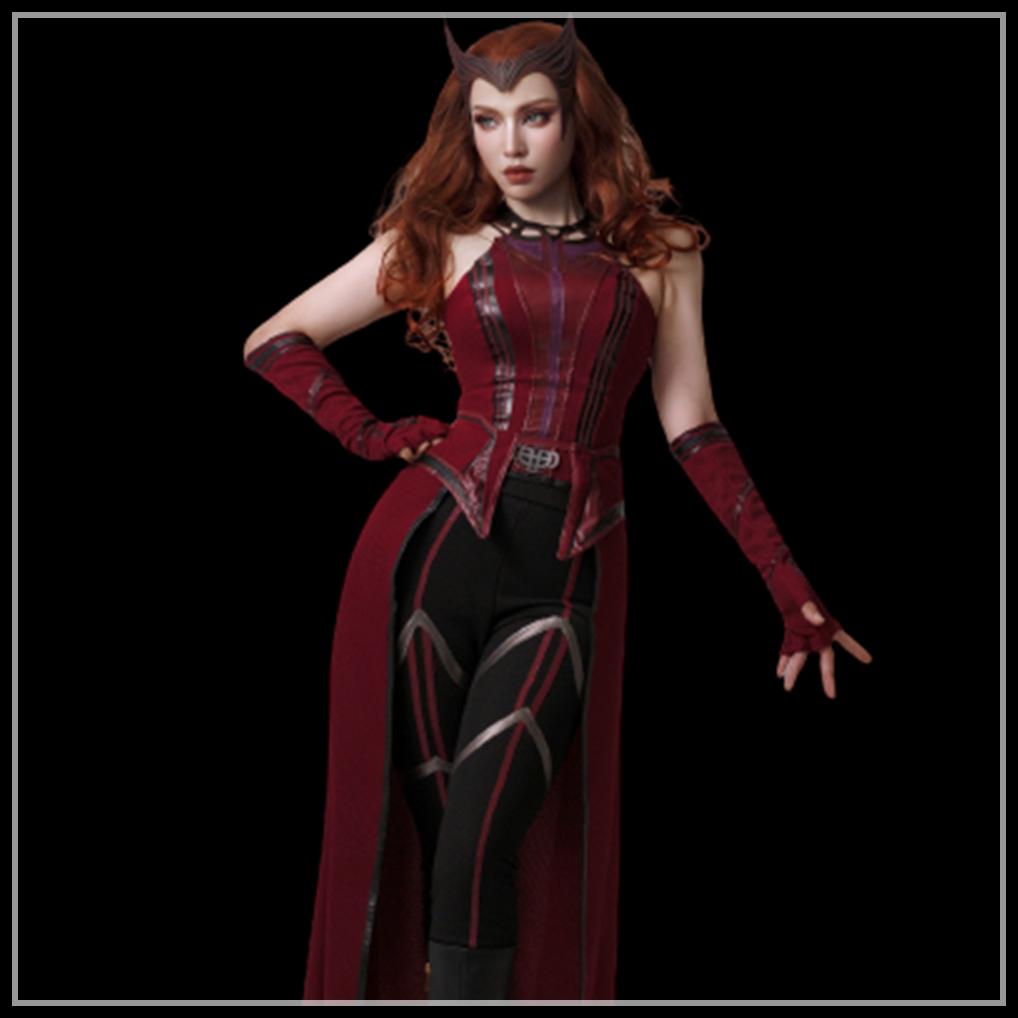 Buy Wanda Vision Wandavision Cosplay Costume For Halloween and Comic ...