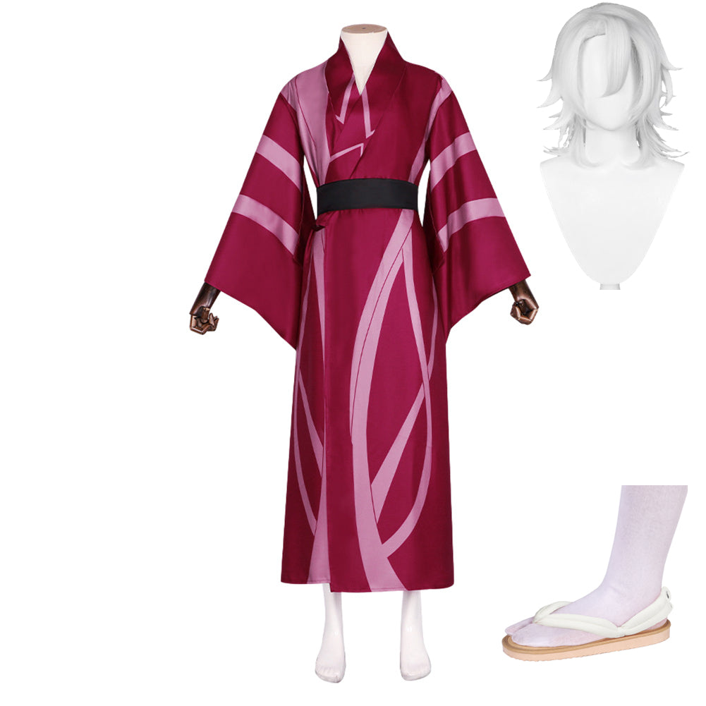 Anime Uzui Tengen Pink Kimono Bathrobe Outfits Cosplay Costume Hallowe ...