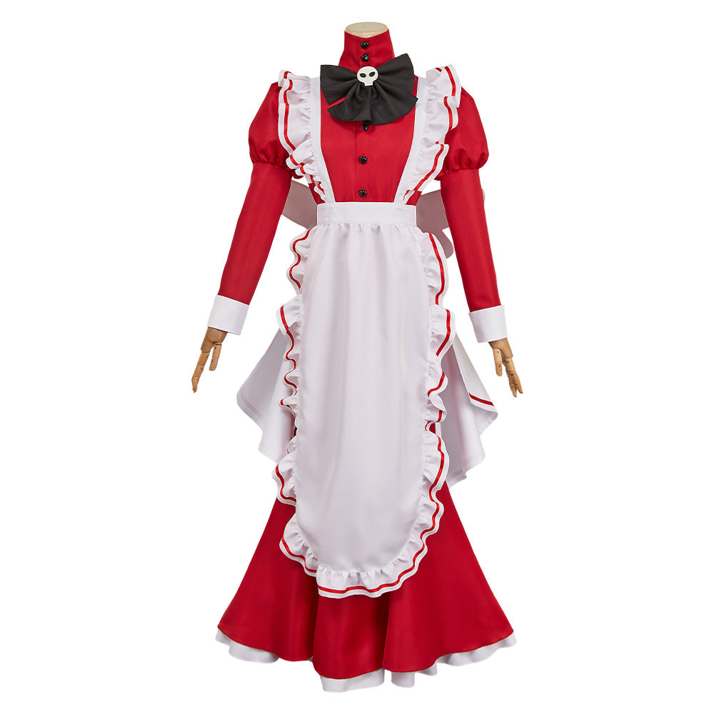 Hazbin Hotel 2 (2025) Rosie Red Maid Set Outfits Halloween Cosplay Cos ...