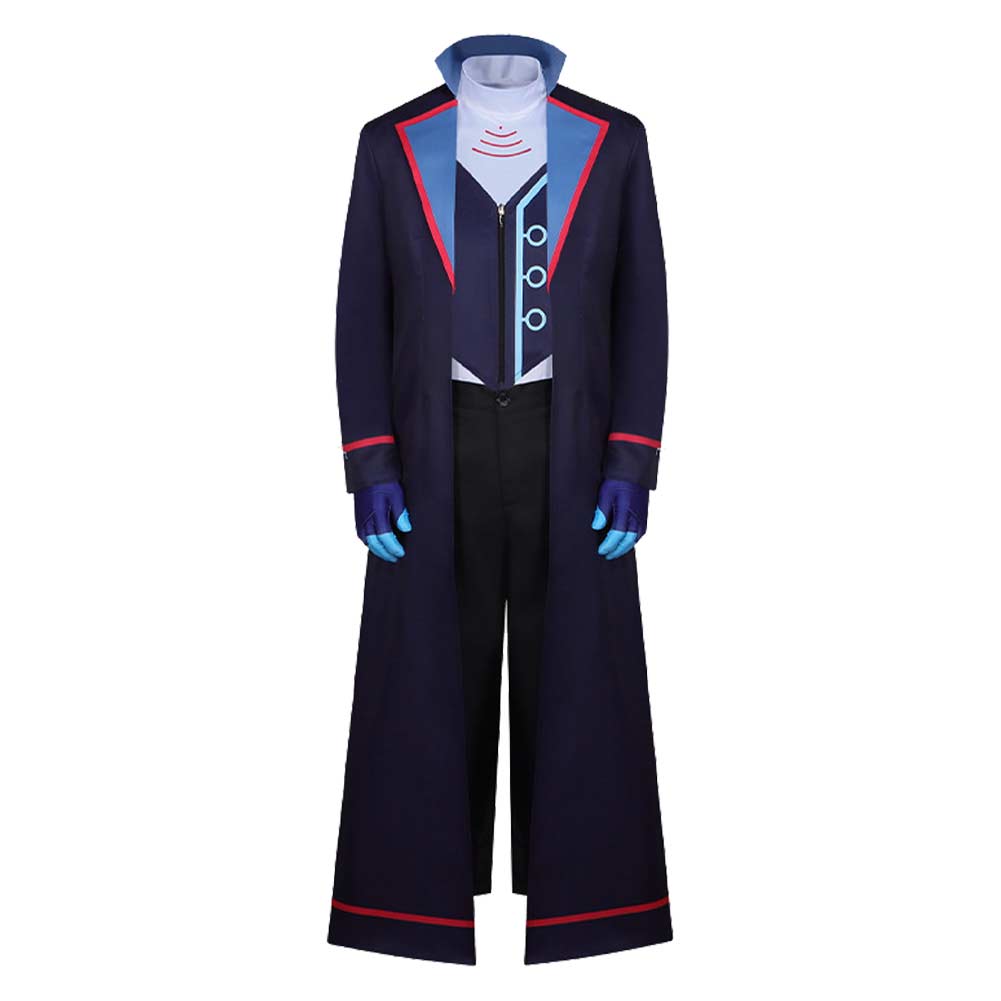 Hazbin Hotel 2 (2025) Vox Blue Long Coat Set Outfits Cosplay Costume H ...