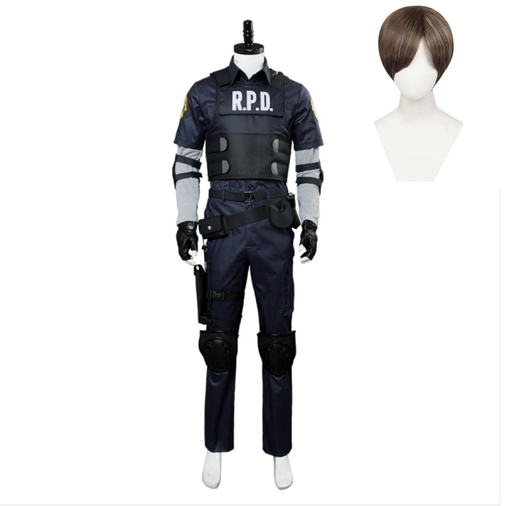Game Resident Evil 2 Remake Re Leon Scott Kennedy Outfit Cosplay Costu ...