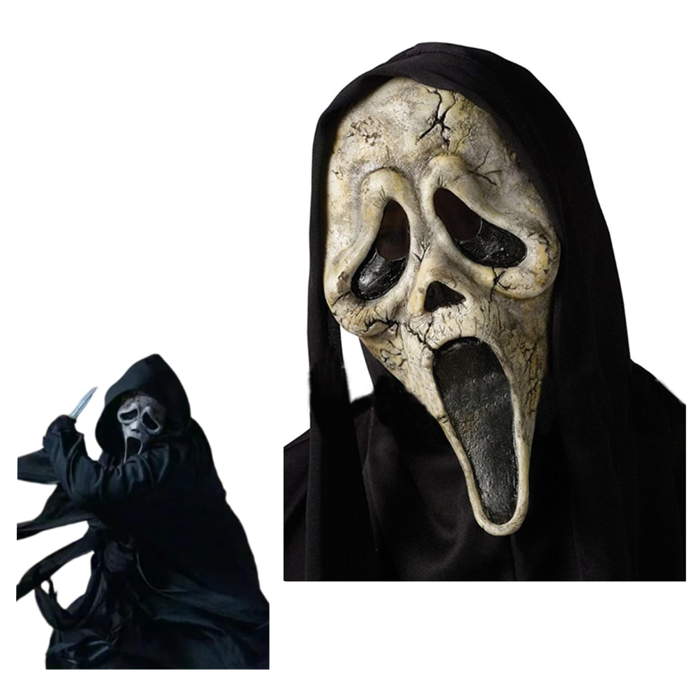 Scream 6 Halloween Mask Cosplay Latex Masks Helmet Masquerade Hallowee ...