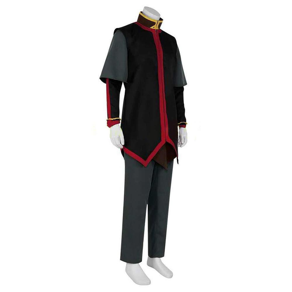 Anime Avatar: The Last Airbender Avatar Aang Black Set Outfits Cosplay ...