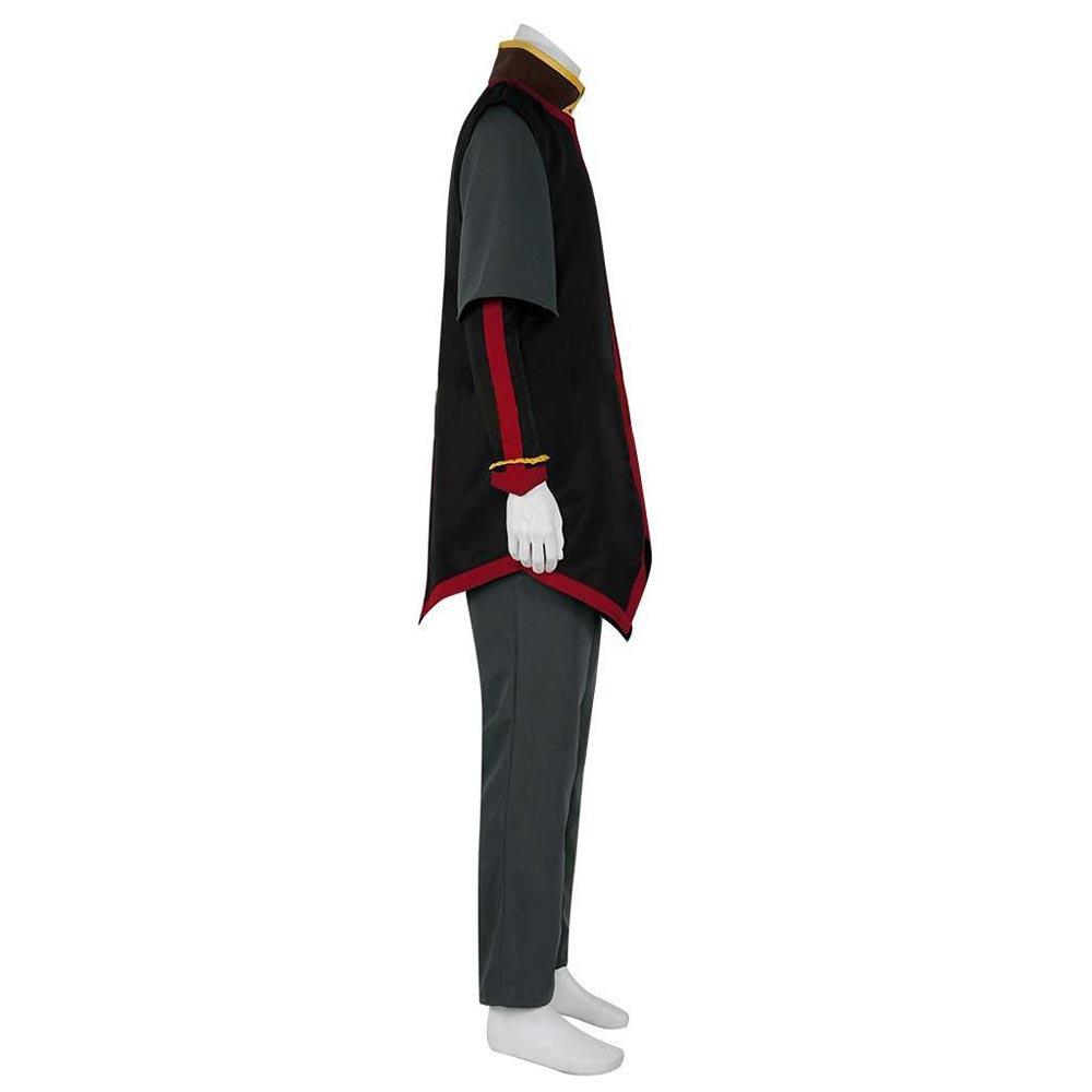 Anime Avatar: The Last Airbender Avatar Aang Black Set Outfits Cosplay ...
