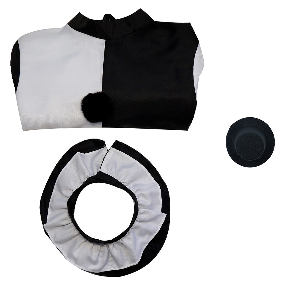 Kids Movie Terrifier 2 Art the Clown Outfits Black And White Jumpsuit ...