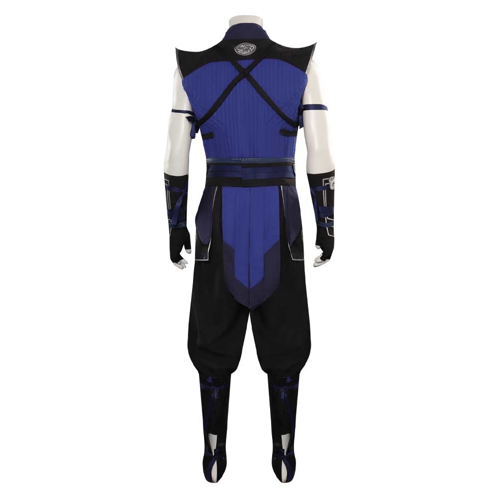 Game Mortal Kombat Sub-Zero Blue Set Outfits Cosplay Costume Halloween ...