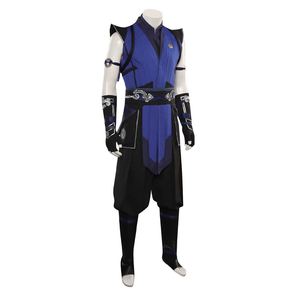 Game Mortal Kombat Sub-Zero Blue Set Outfits Cosplay Costume Halloween ...