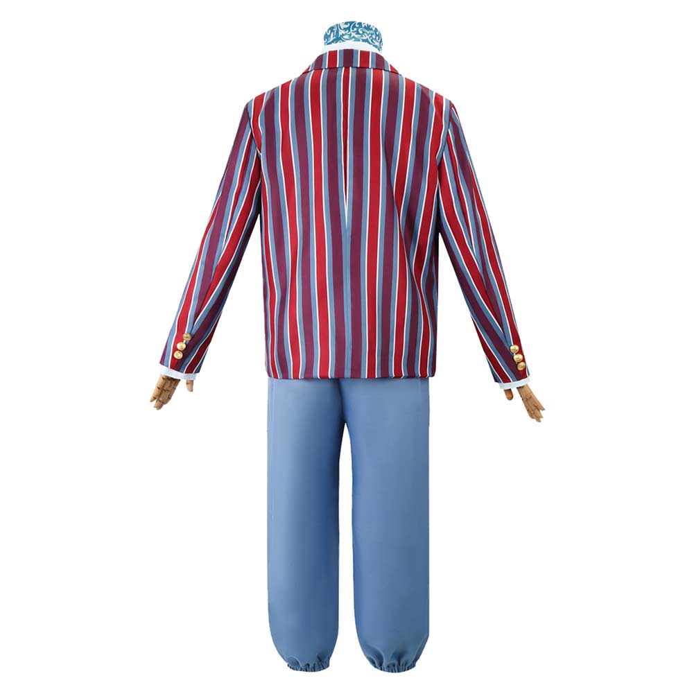 Kids Children Movie Wonka 2023 Oompa Loompa Red Striped Set Outfits Co ...