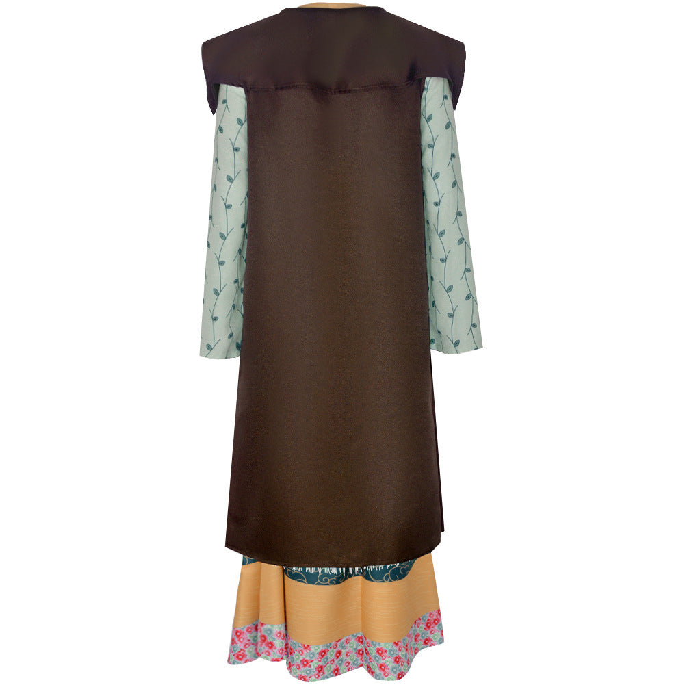 Movie Harry Potter Sybill Patricia Trelawney Green Set Outfits Cosplay ...