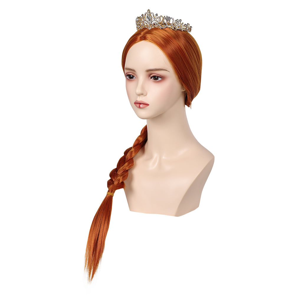 Movie Shrek Fiona Princess Wig Crown Cosplay Accessories Halloween Car ...