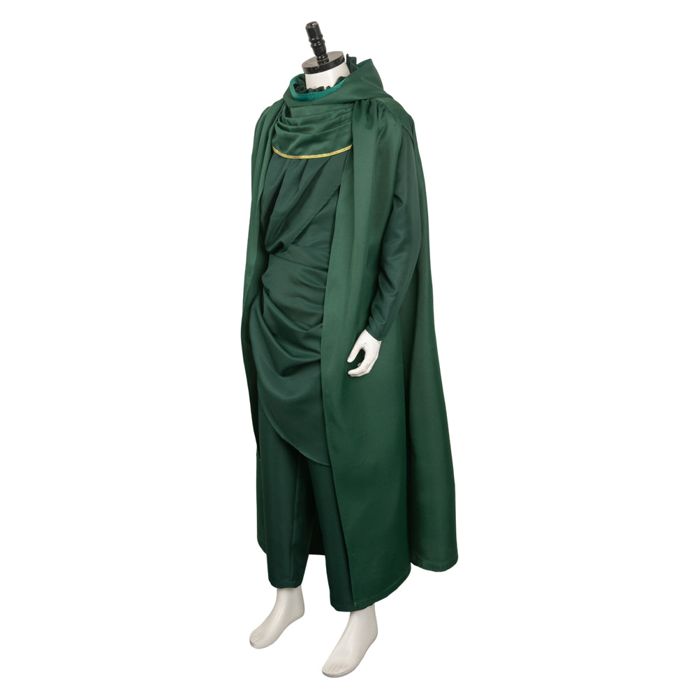 TV Loki 2 (2023) Loki Green Cloak Set Outfits Cosplay Costume Hallowee ...